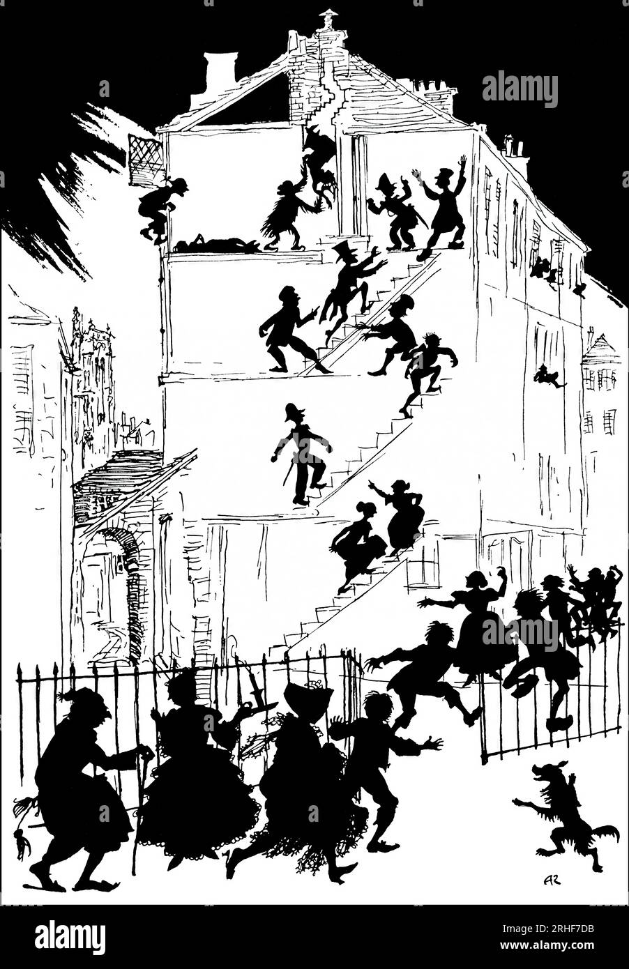 The Murders in the Rue Morgue by Edgar Allan Poe, illustration from Poe ...