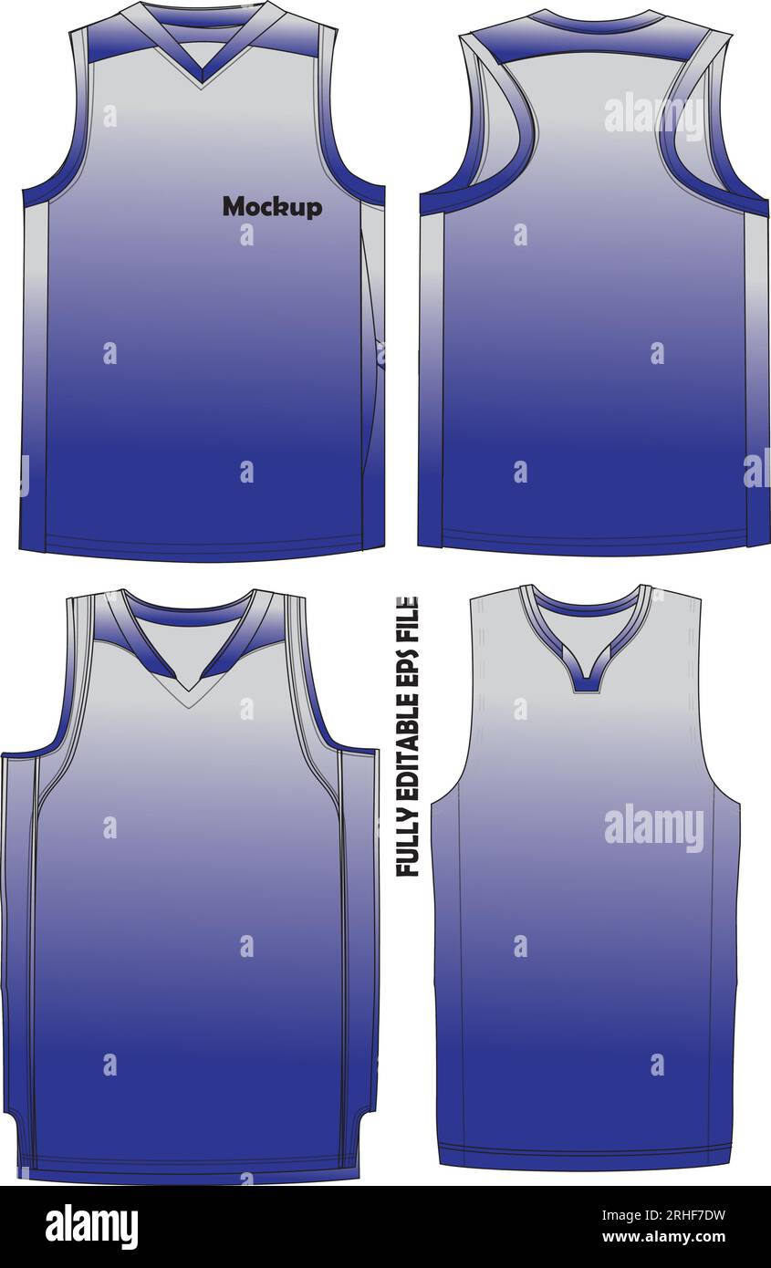 Basketball Jersey Mock up Stock Vector Image & Art - Alamy