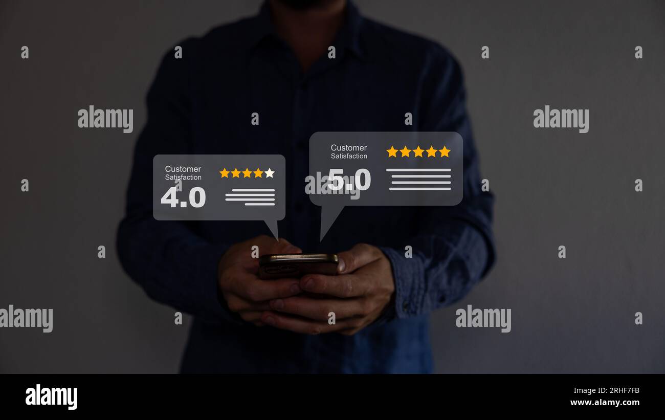 Close up on customer man hand pressing on smartphone screen with gold ...