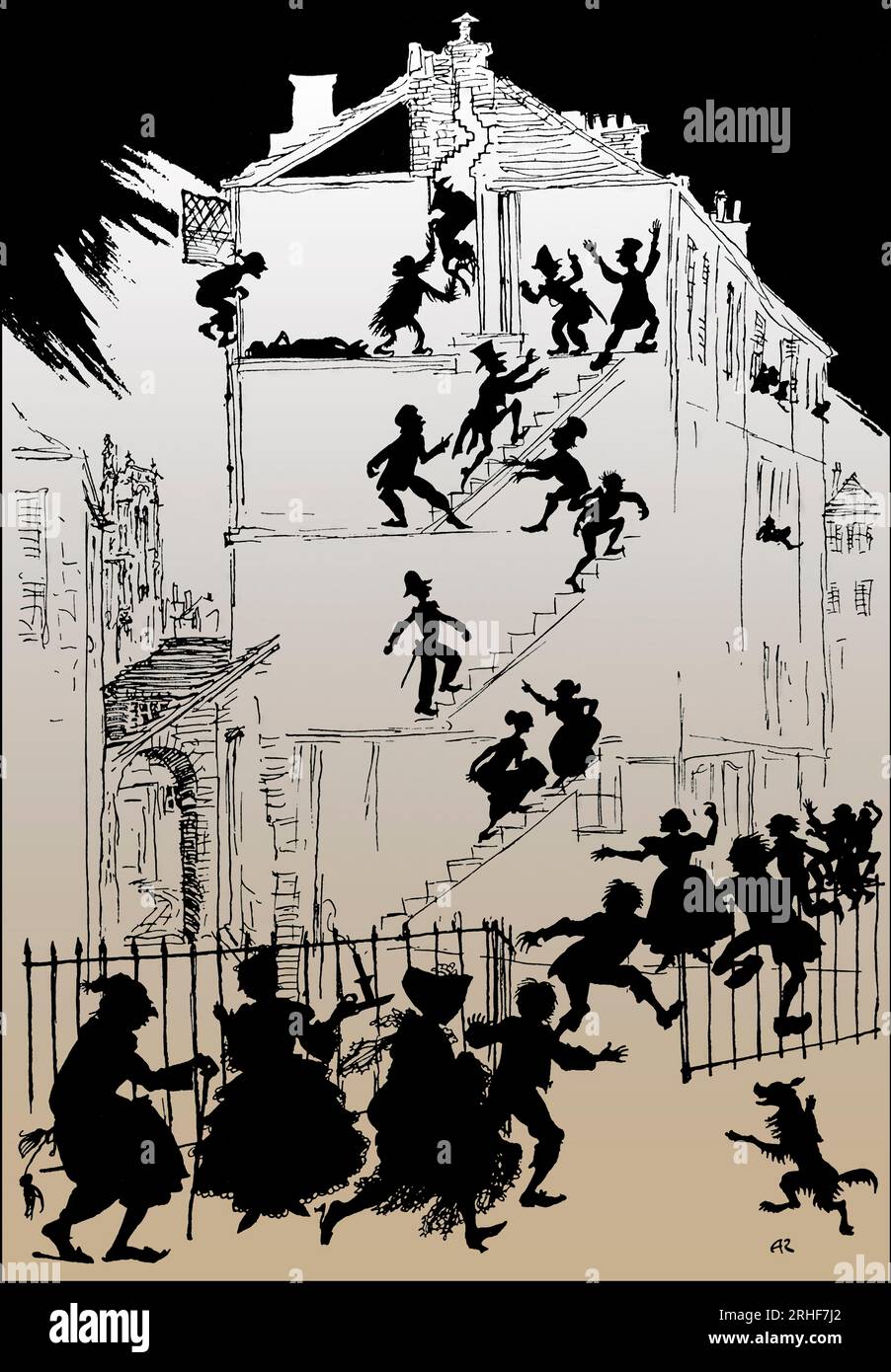 The Murders in the Rue Morgue by Edgar Allan Poe, illustration from Poe ...