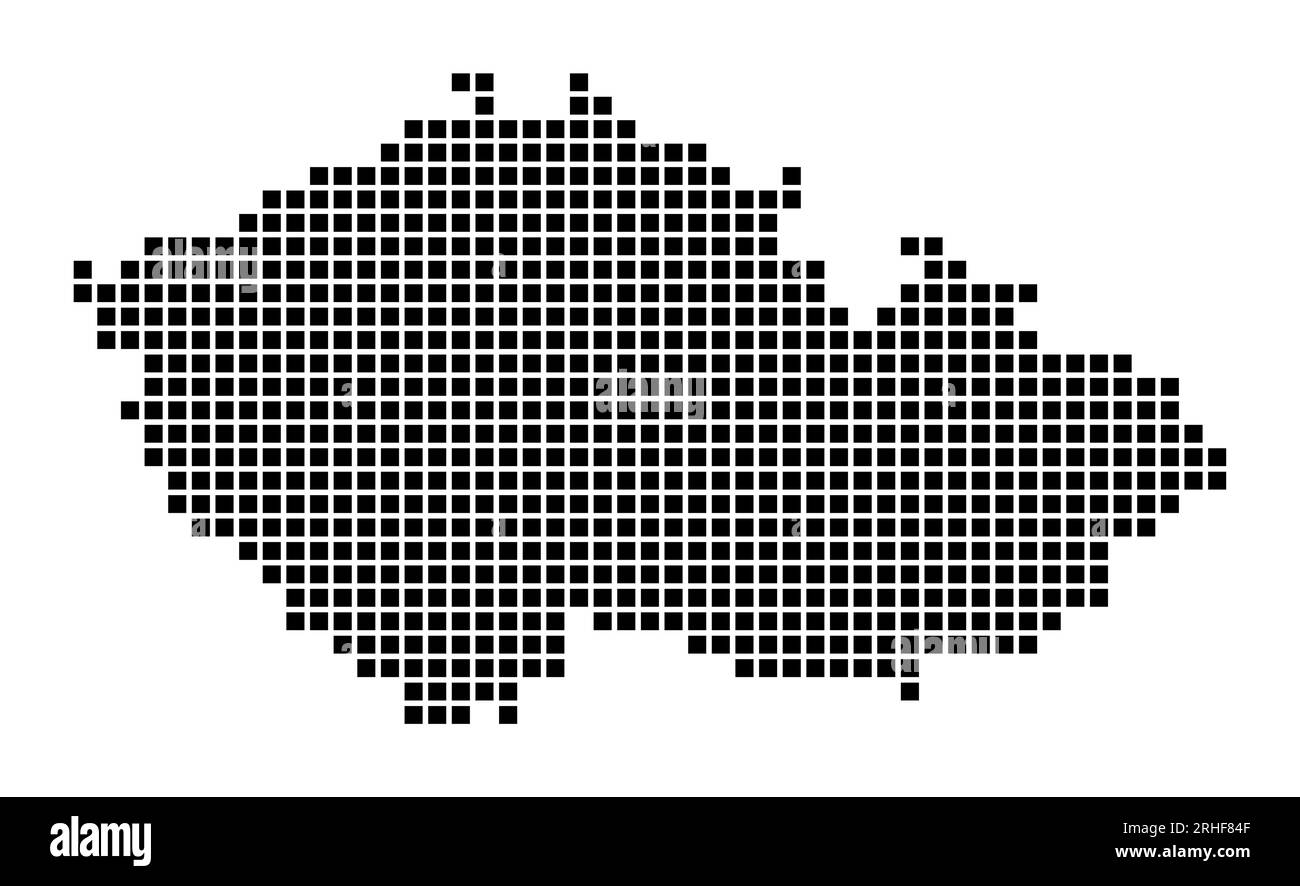 Czech Republic map. Map of Czech Republic in dotted style. Borders of ...