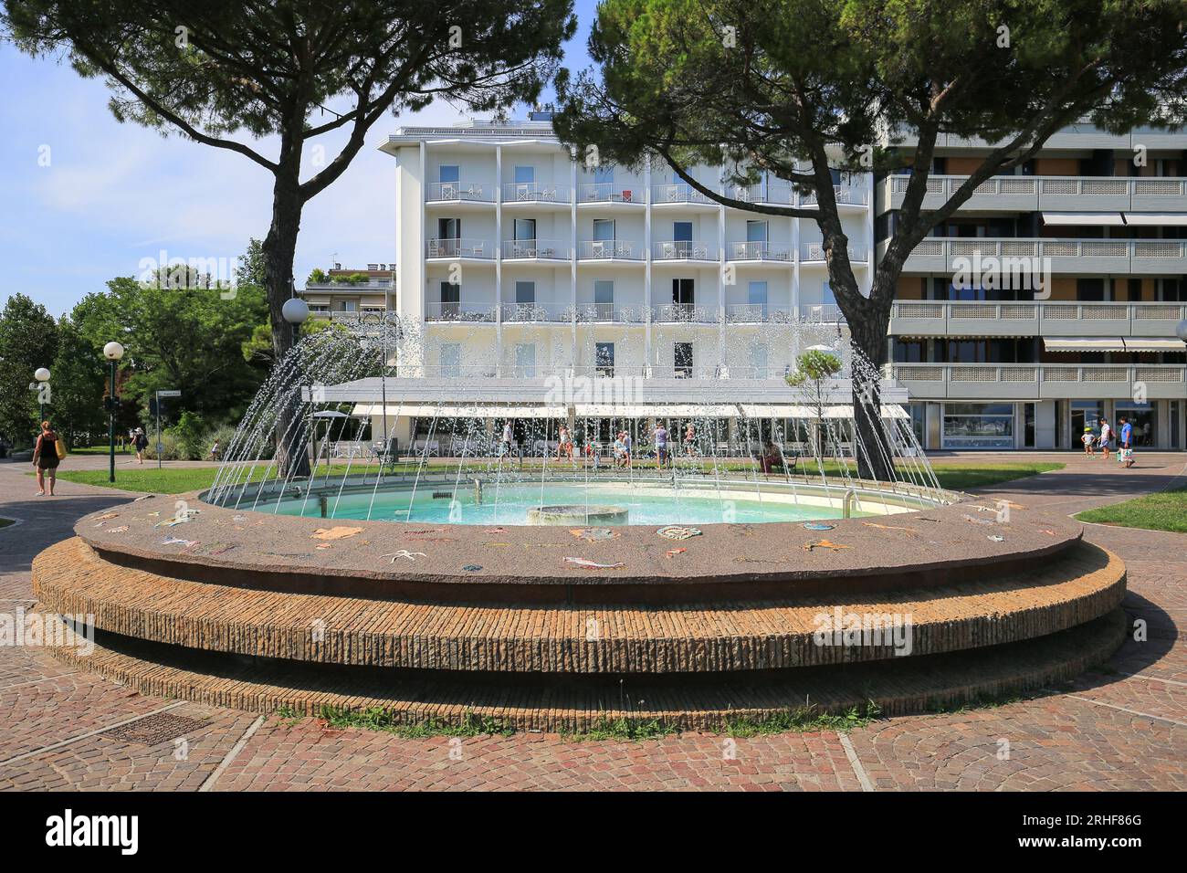 Fountain on the street in the city of Grado, Italy Stock Photo - Alamy