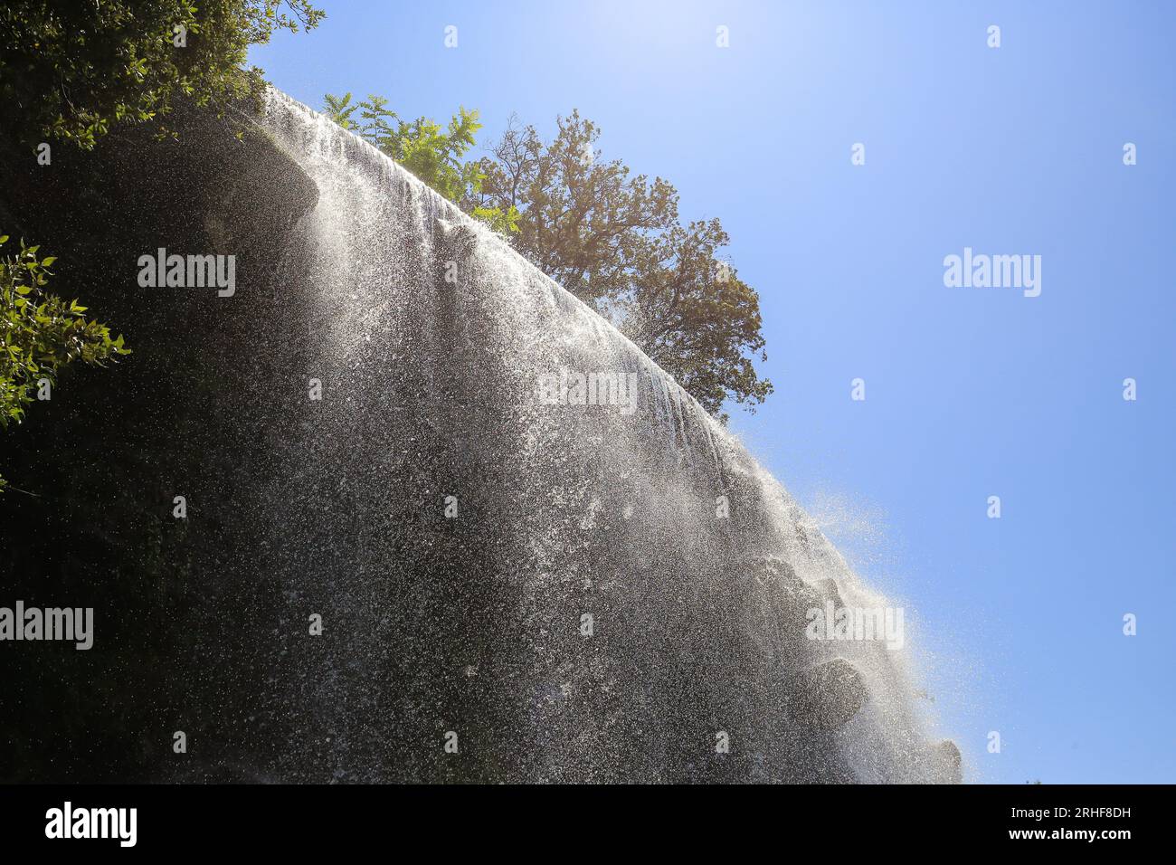 The Cascade Du Casteu waterfall in Castel Hill in Nice Stock Photo - Alamy