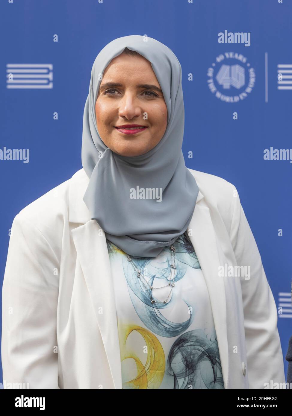 Edinburgh, UK. 16th August, 2023. Booker Prize-winning Jokha Alharthi at The Edinburgh Book ...