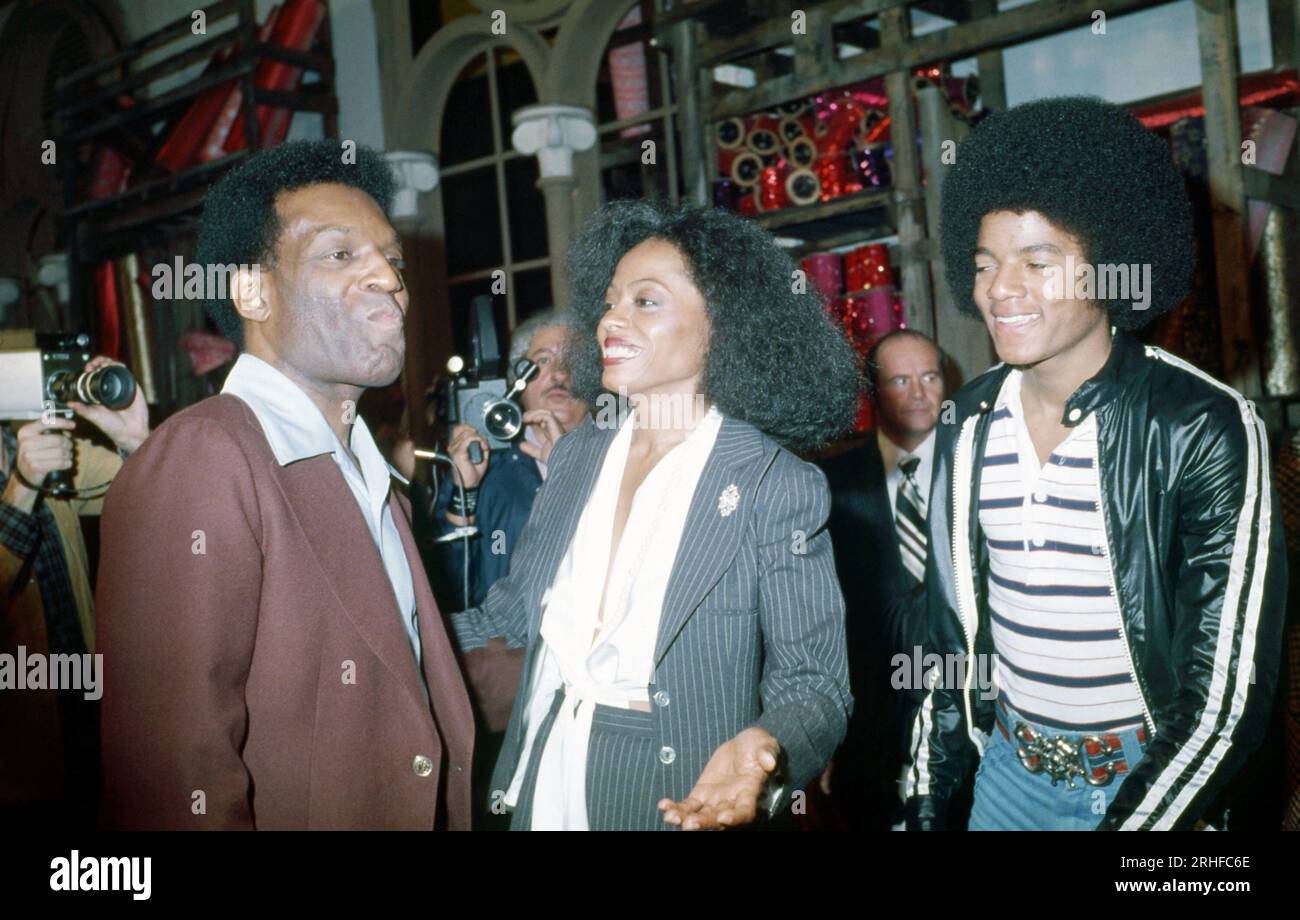 The cast members of the 1978 movie "The Wiz", Nipsey Russell, Diana ...