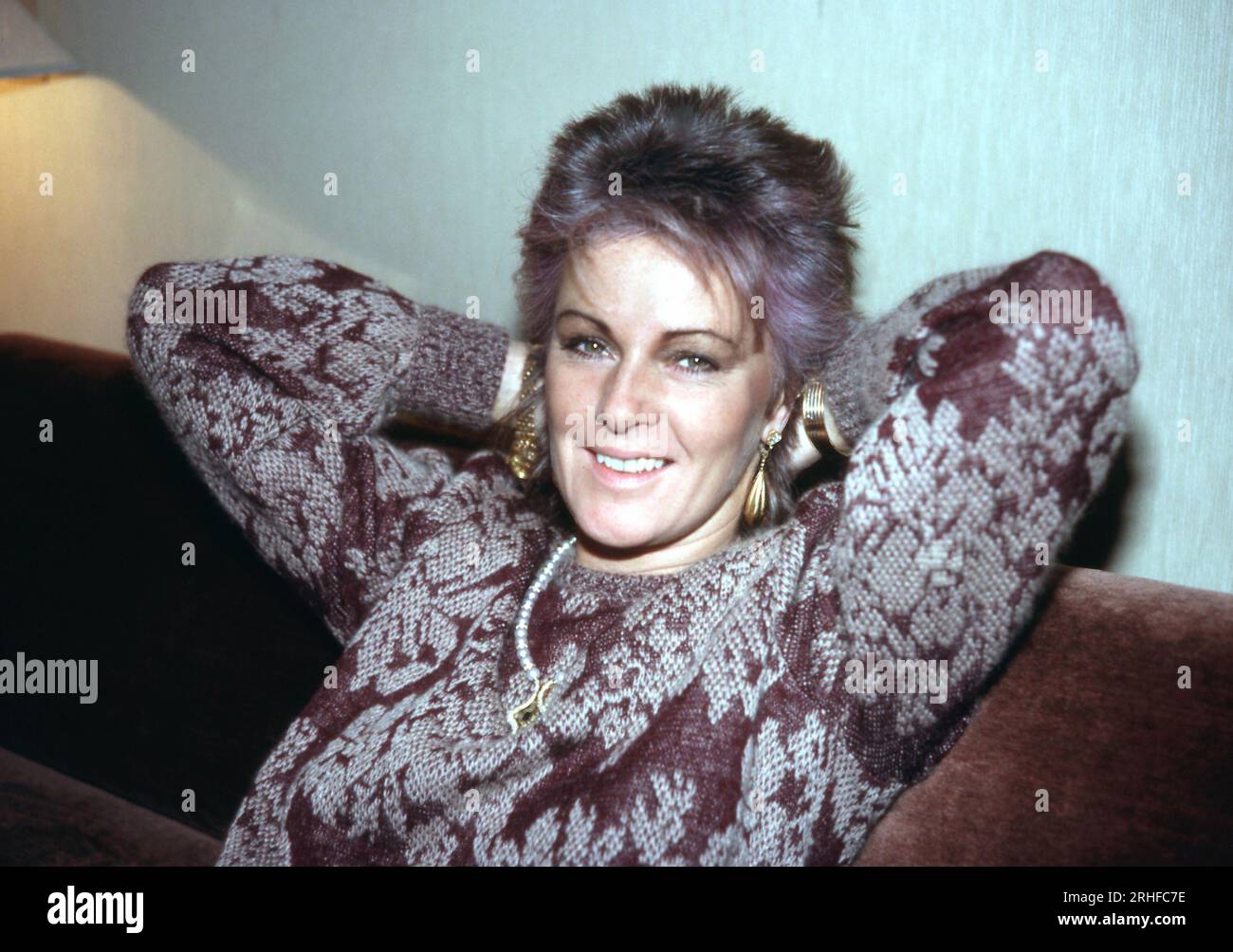 Pop Swedish singer Frida, also known as Anni-Frid Lyngstad, an original ...