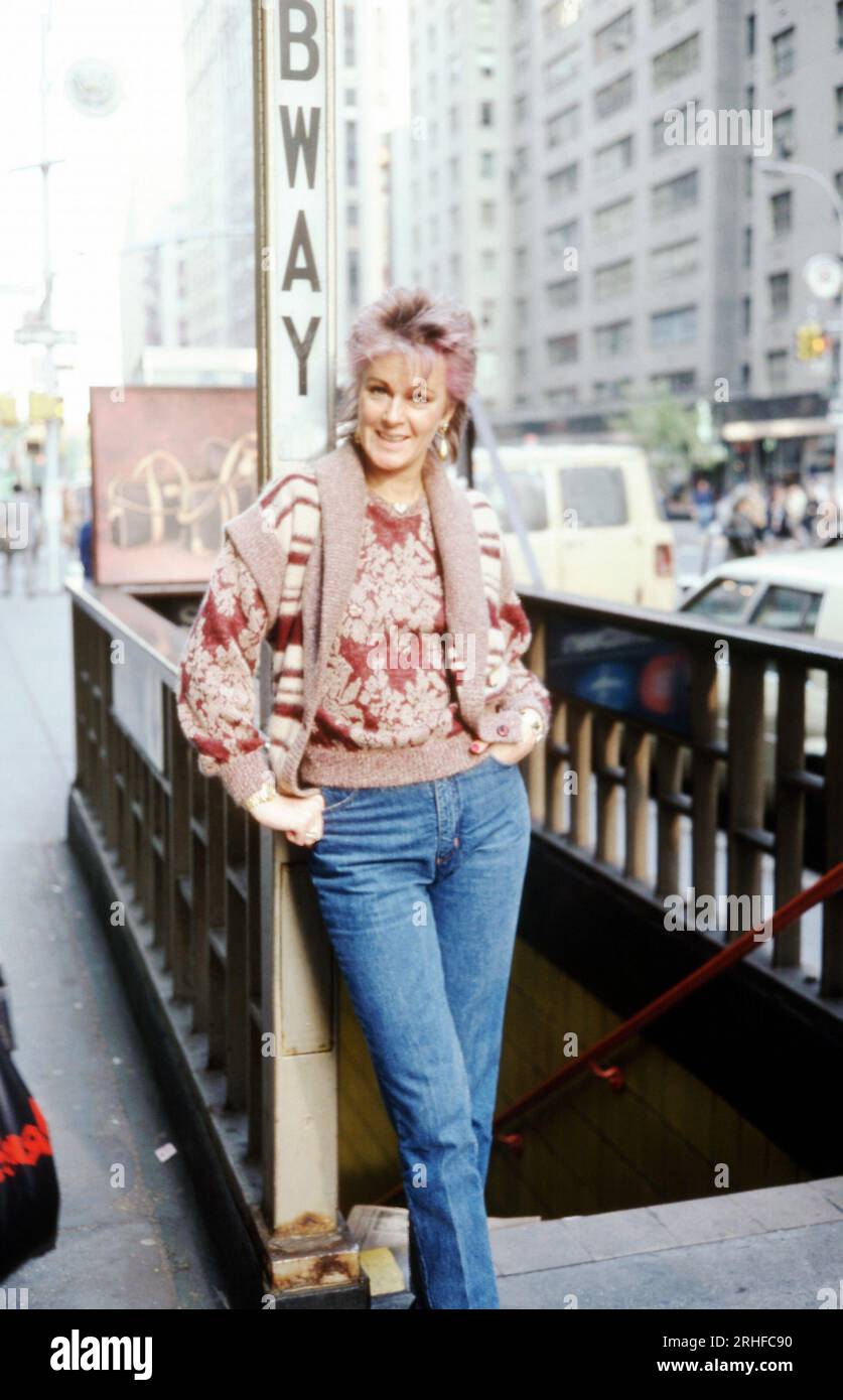 Pop Swedish singer Frida, also known as Anni-Frid Lyngstad, an original ...