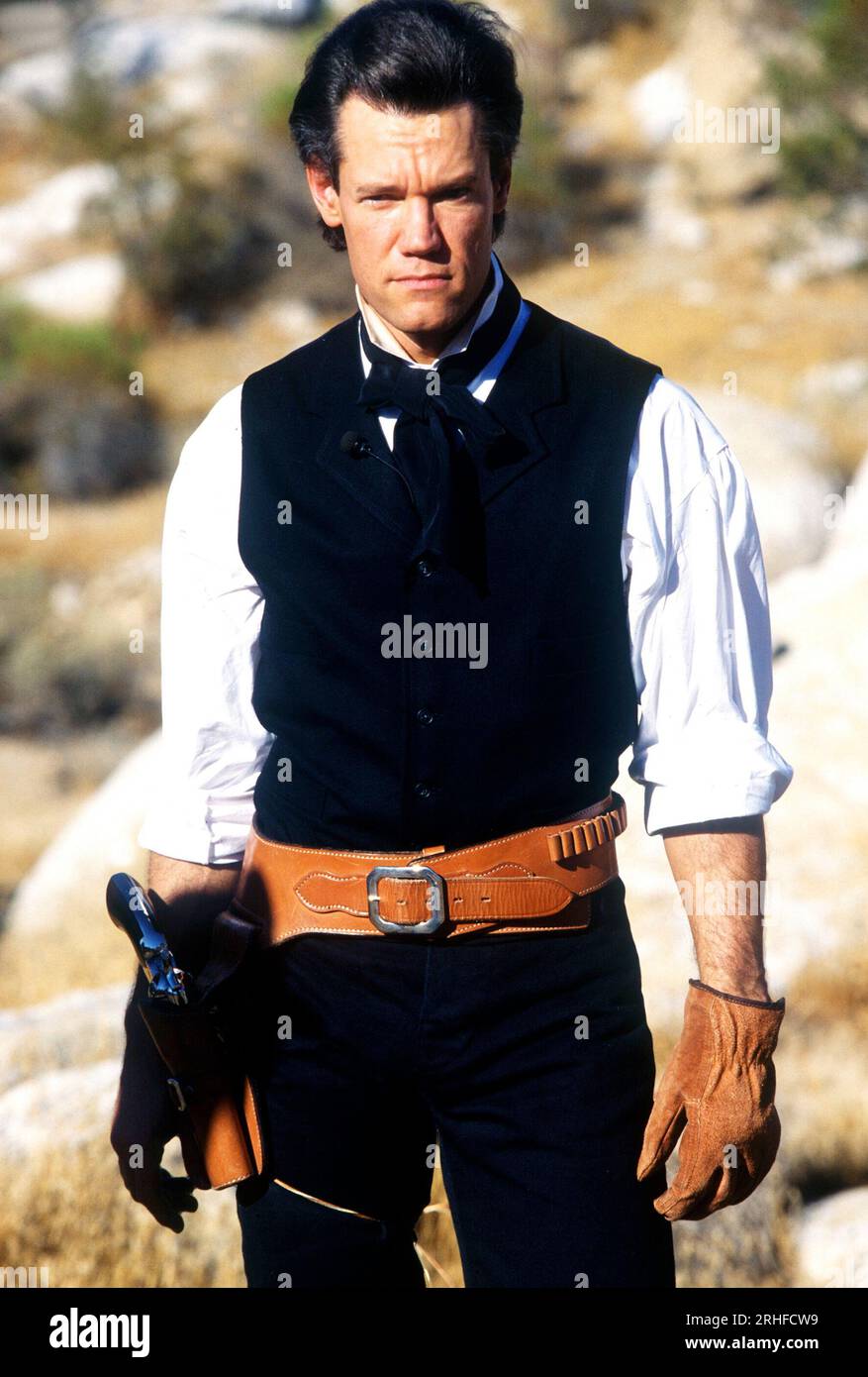 Randy Travis doing a video at the Roy Rogers Museum in Apple Valley, CA ...