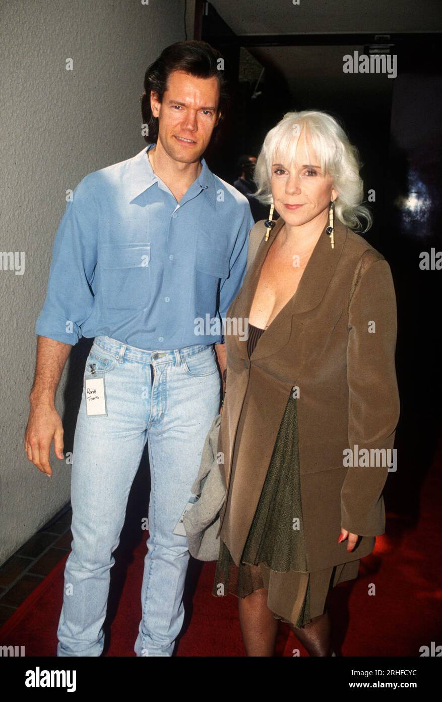 Randy Travis & Mgr/Wife Libby Hatcher Travis at the ACM Awards, 1994 ...