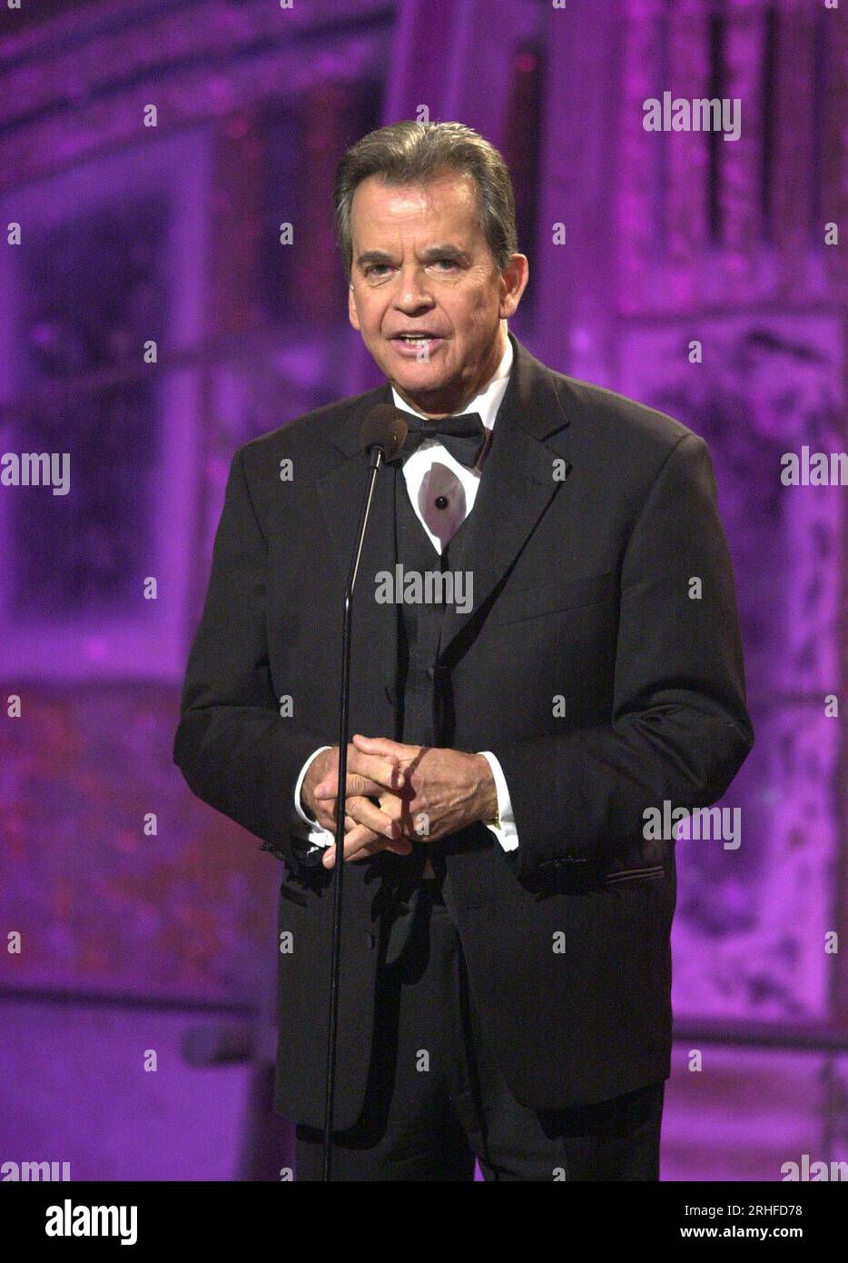 Dick Clark Warming Up the Audience for the ACM Awards, 2001. ph: Ron ...