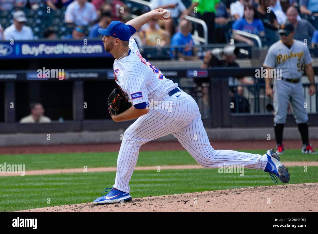 New York Mets' Tylor Megill delivers against the Pittsburgh Pirates ...