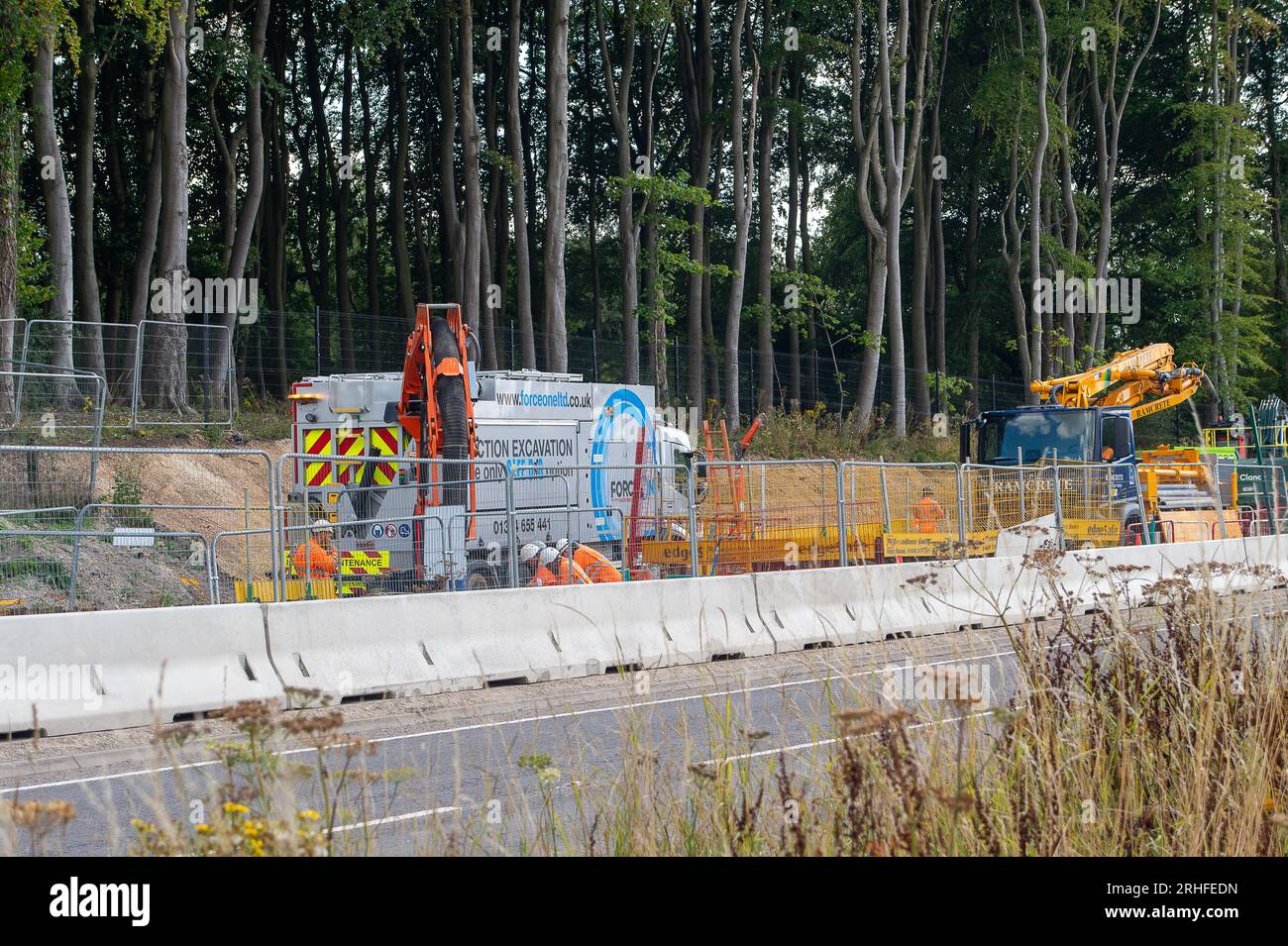 Wendover, Buckinghamshire, UK. 16th August, 2023. HS2 construction work ...