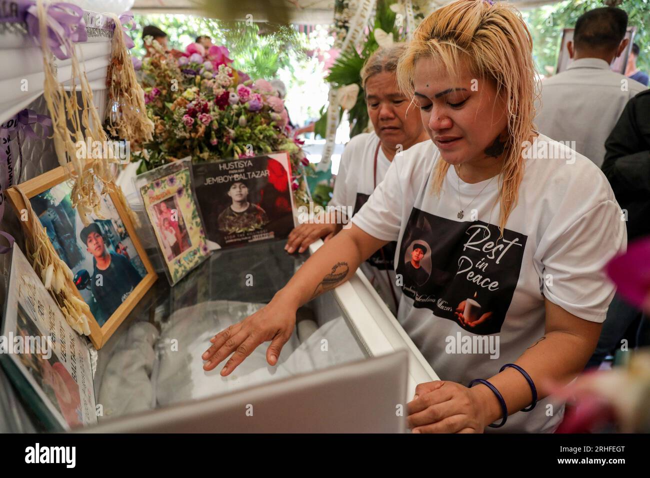 Manila, Philippines. 16th Aug, 2023. Rodaliza Baltazar, the mother of ...