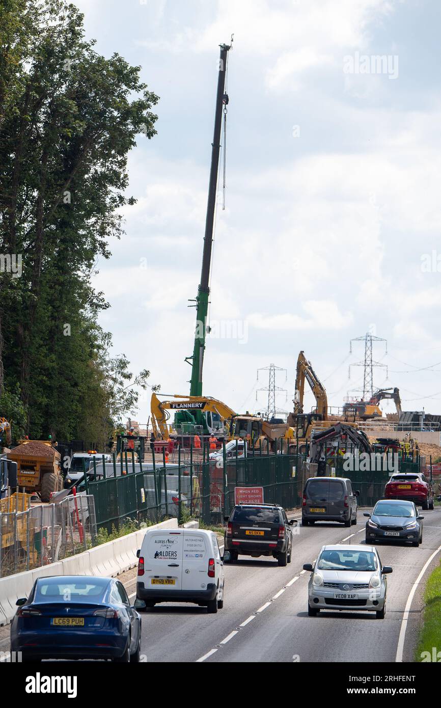 Wendover, Buckinghamshire, UK. 16th August, 2023. HS2 construction work ...