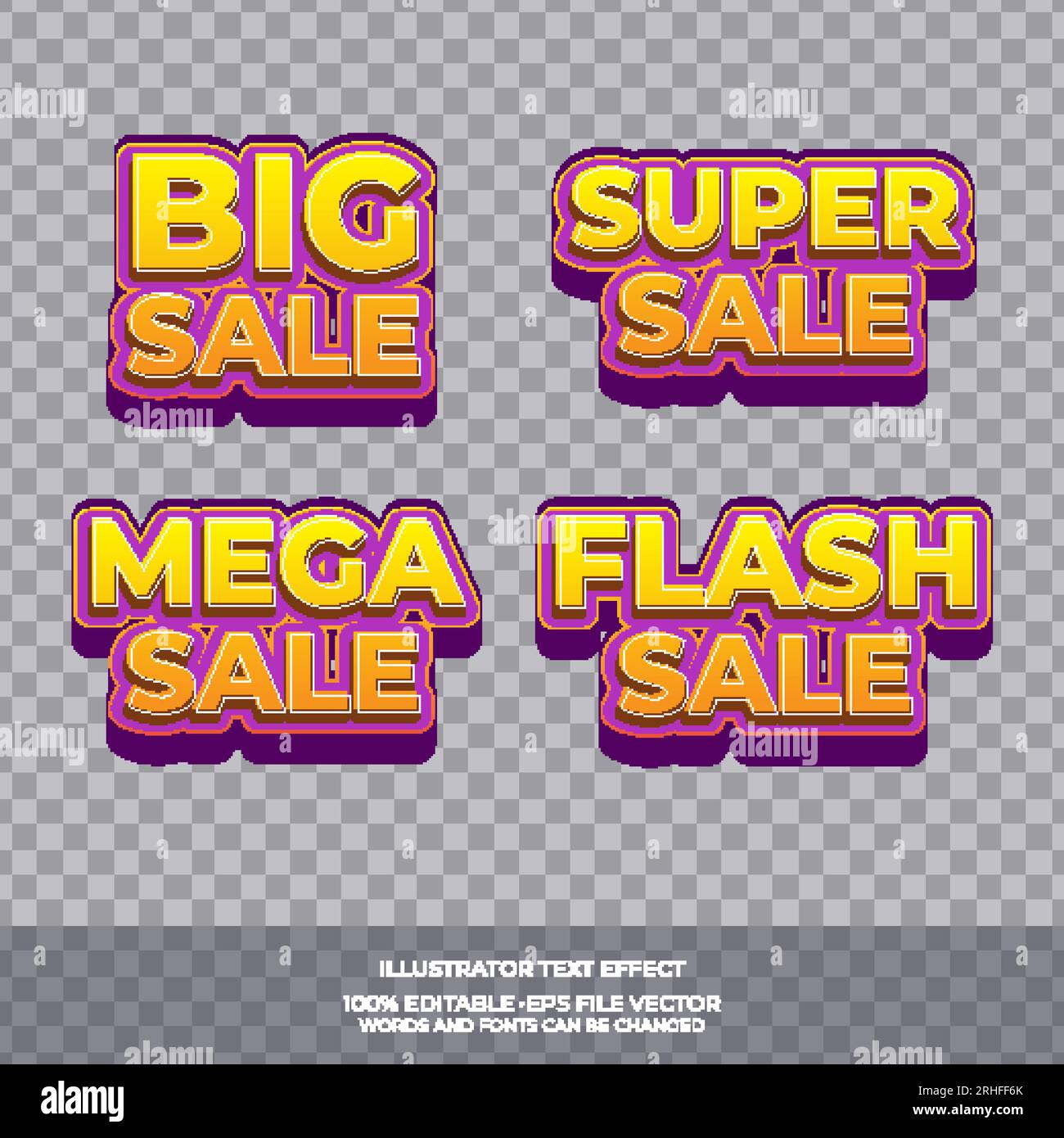 Sale text effect hi-res stock photography and images - Alamy