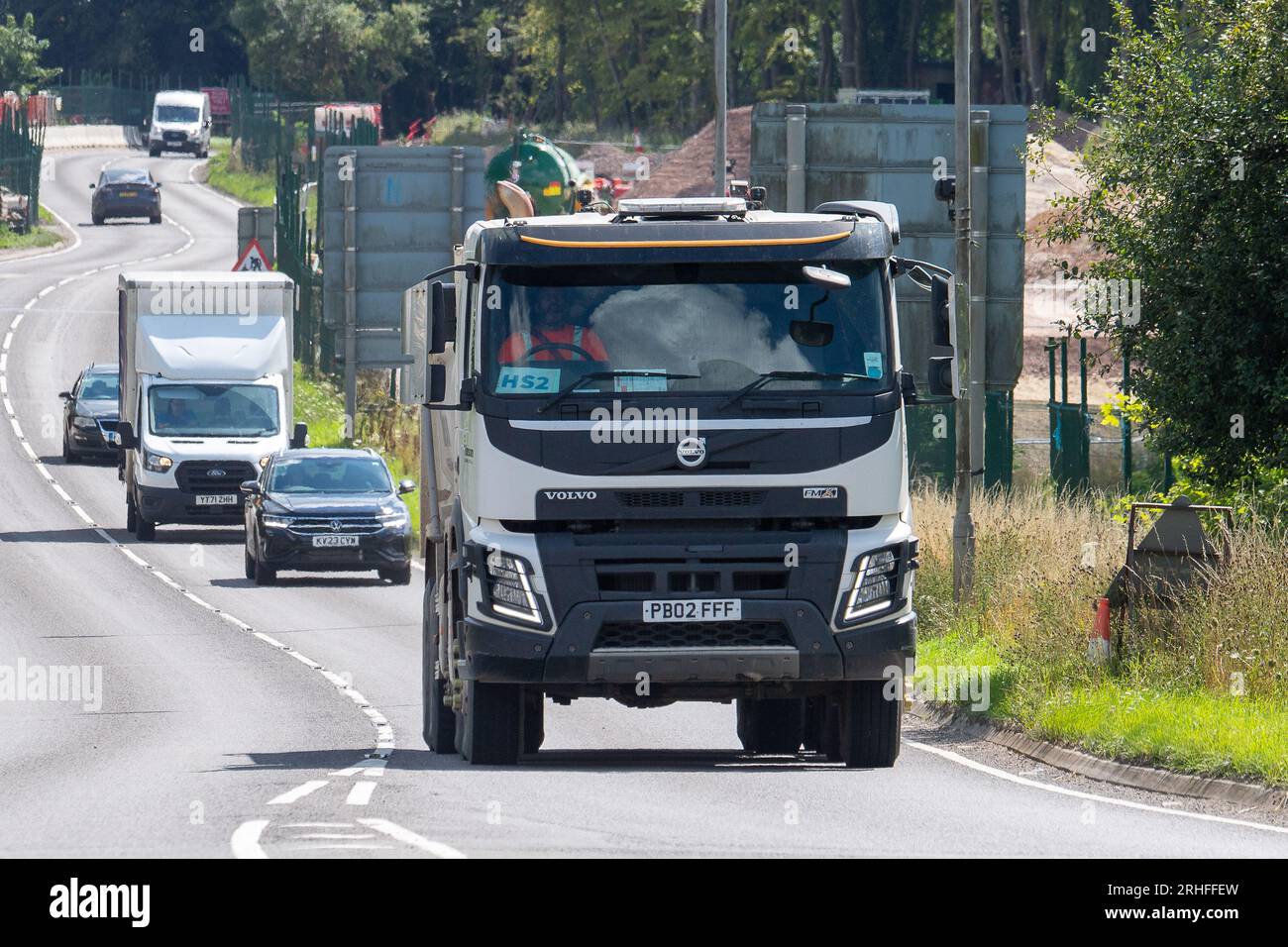 Wendover, Buckinghamshire, UK. 16th August, 2023. HS2 construction work ...