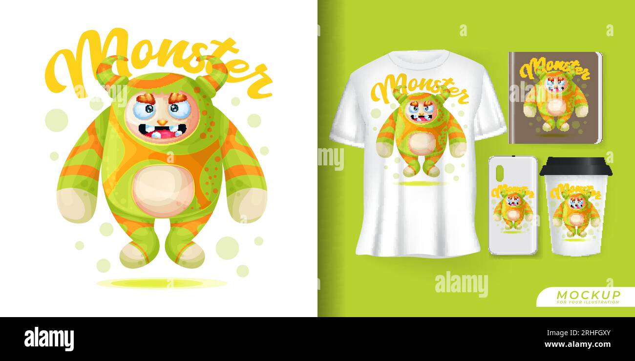 Monster paint Stock Vector Images - Alamy