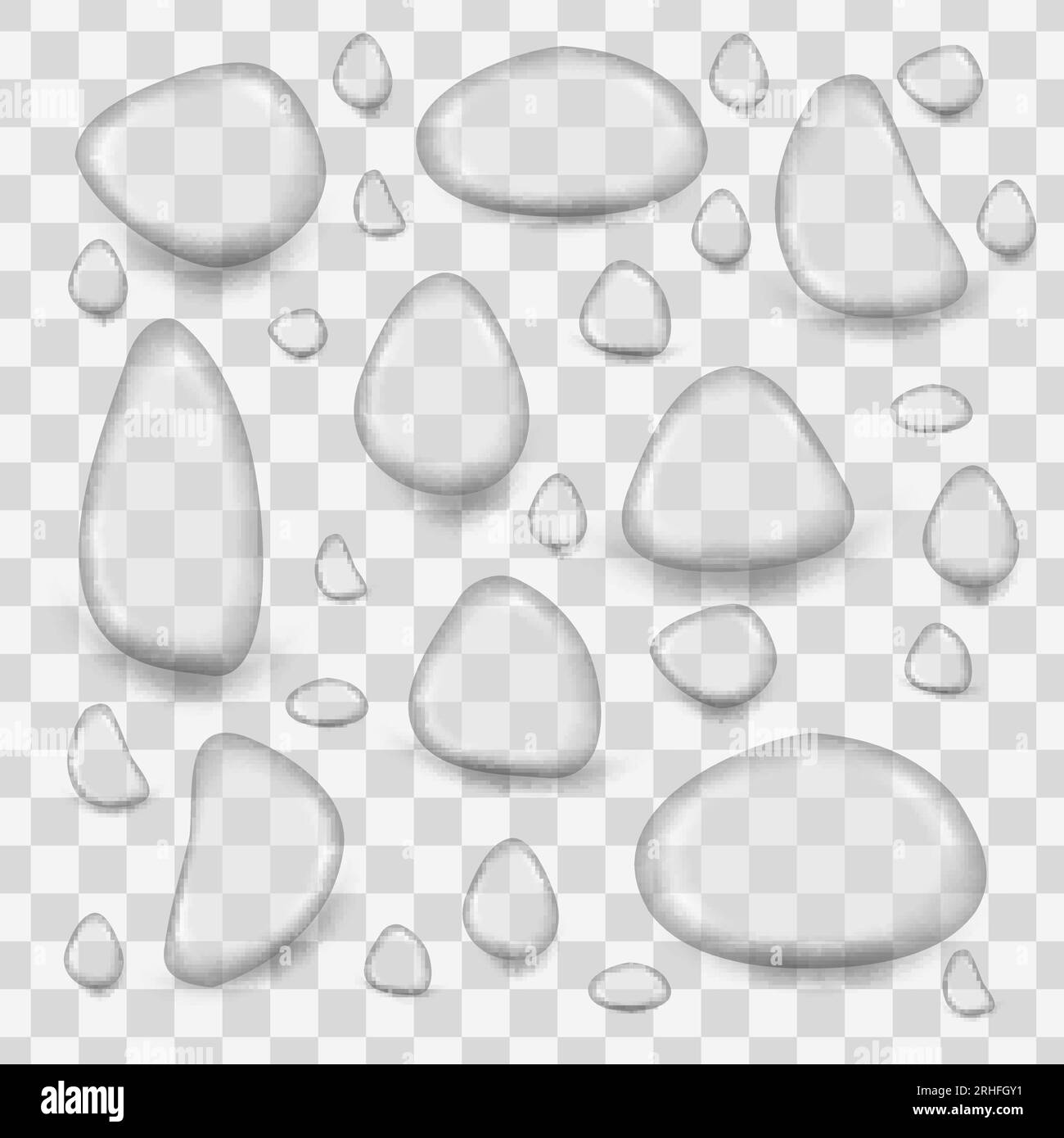 Rain drops vector vectors Black and White Stock Photos & Images - Alamy