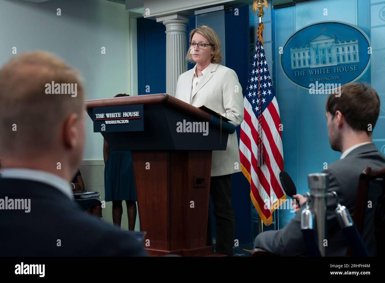 FEMA Administrator Deanne Criswell participates in the daily press ...