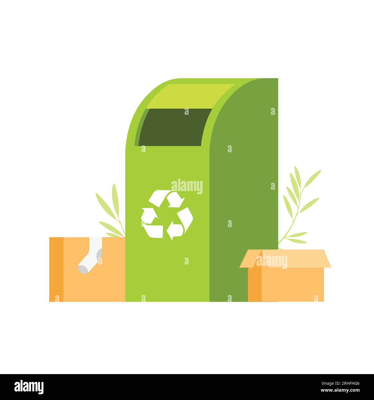 Textile recycling bin. Recycle and sustainable. Recycle symbol. Sort ...