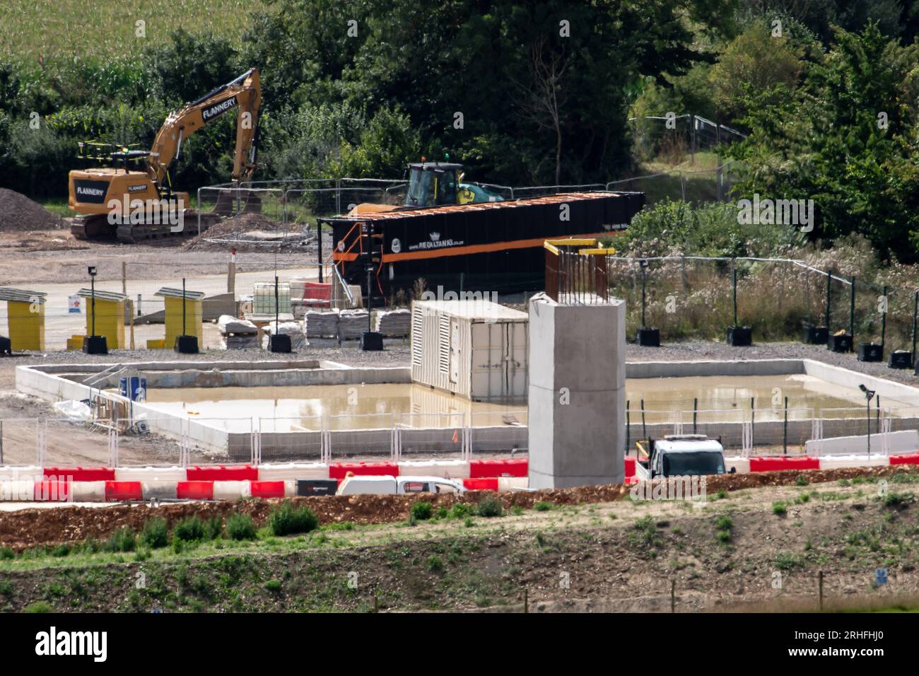 Wendover Dean, Buckinghamshire, UK. 16th August, 2023. HS2 construction ...