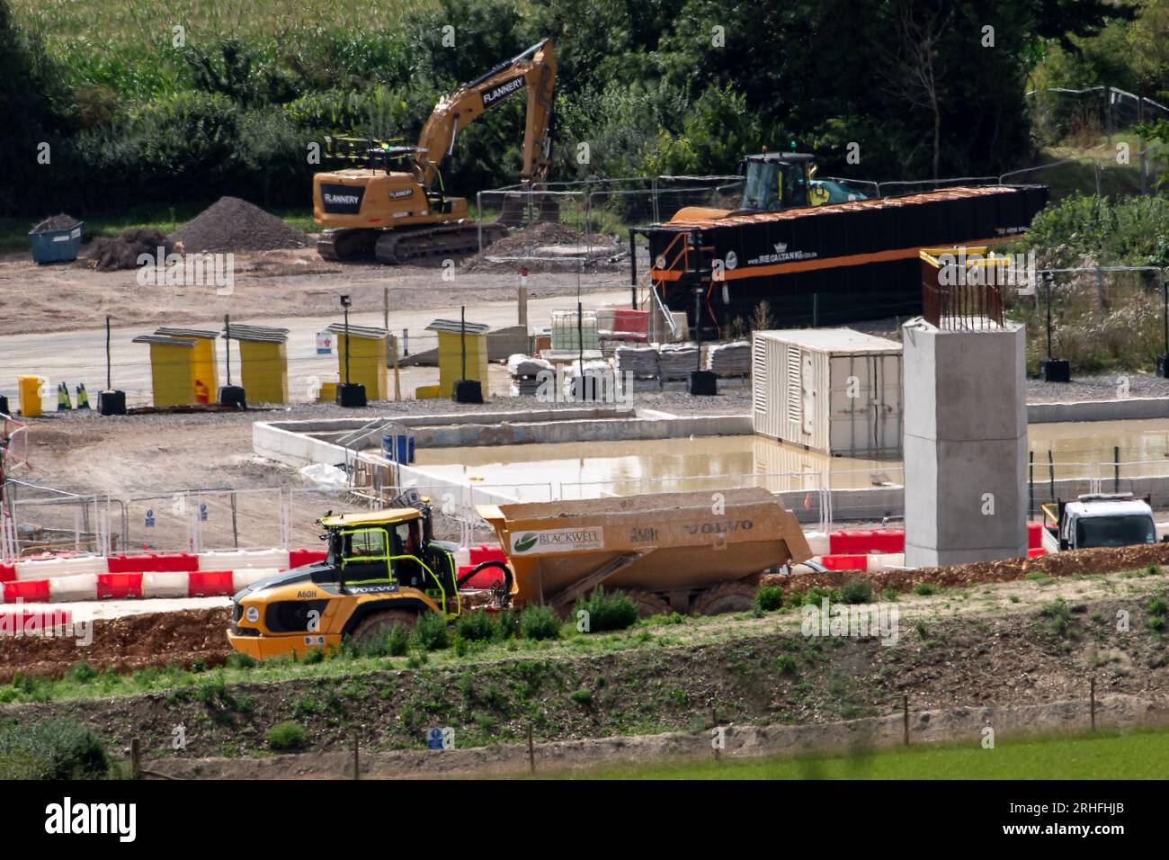 Wendover Dean, Buckinghamshire, UK. 16th August, 2023. HS2 construction ...