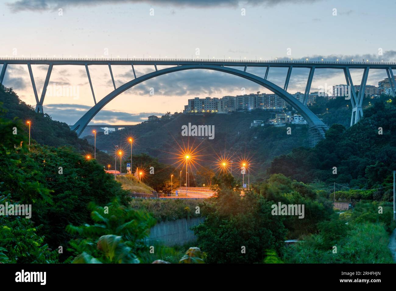 The Viaduct Bisantis, also called Ponte Morandi was designed by Eng ...