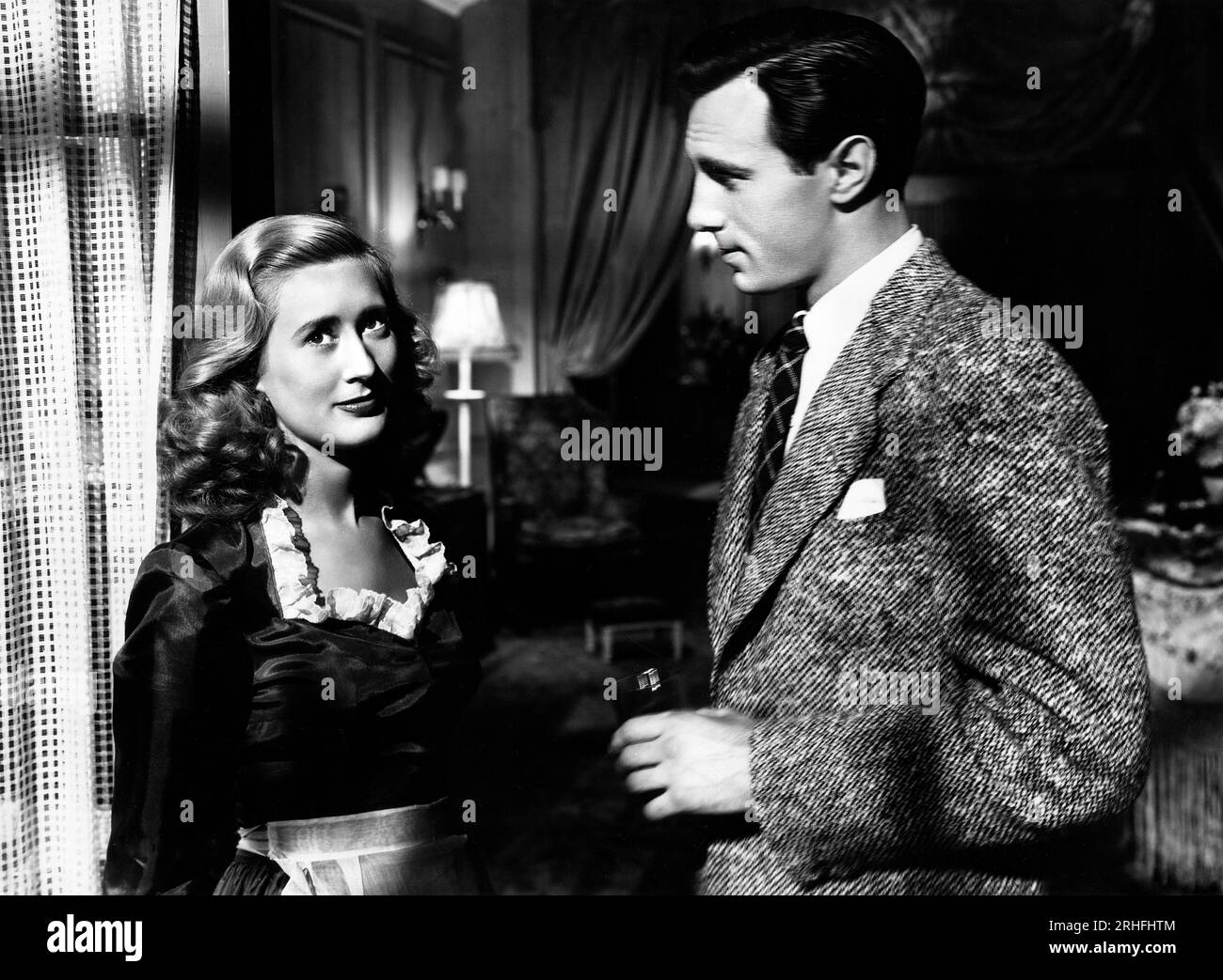 Celia Lipton, Scott Forbes, on-set of the British Film, "This Was A ...