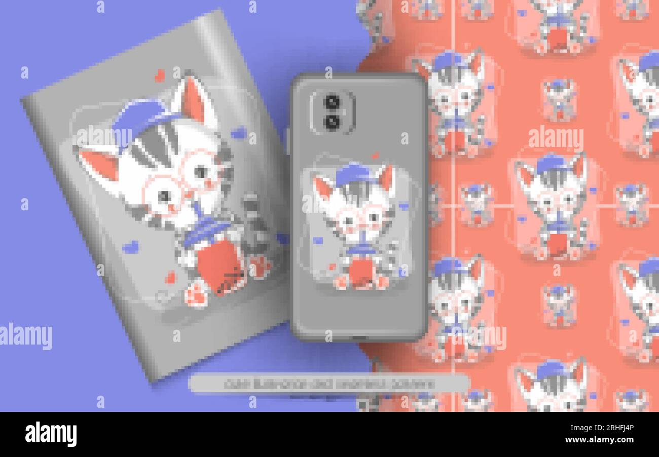 Split cat Stock Vector Images - Alamy