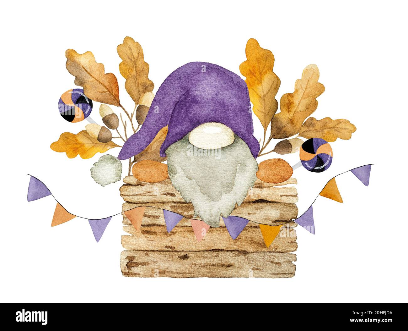 Watercolor thanksgiving day hi-res stock photography and images - Alamy
