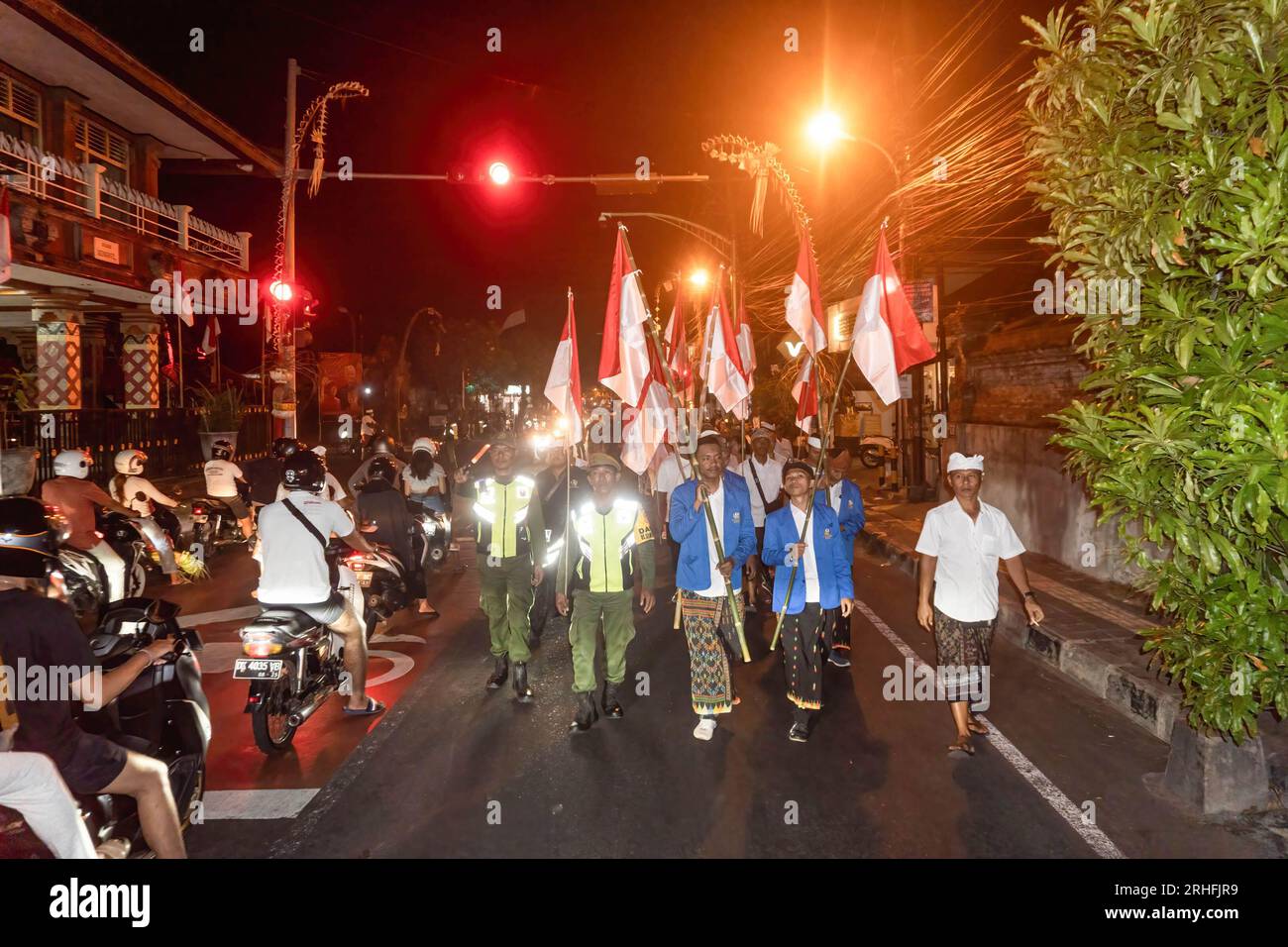 Denpasar, Indonesia. 16th Aug, 2023. Men and women wearing the ...