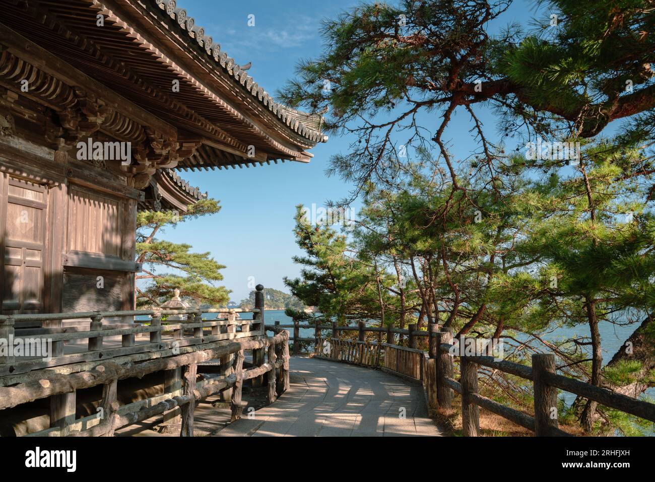 Seaside Godaido of Zuiganji Temple in Matsushima, Miyagi, Japan Stock ...