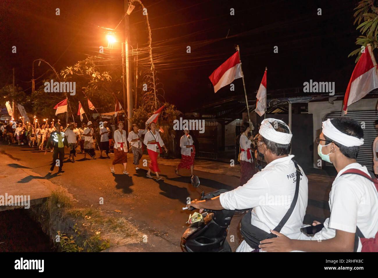 Denpasar, Bali, Indonesia. 16th Aug, 2023. Men and women wearing the ...