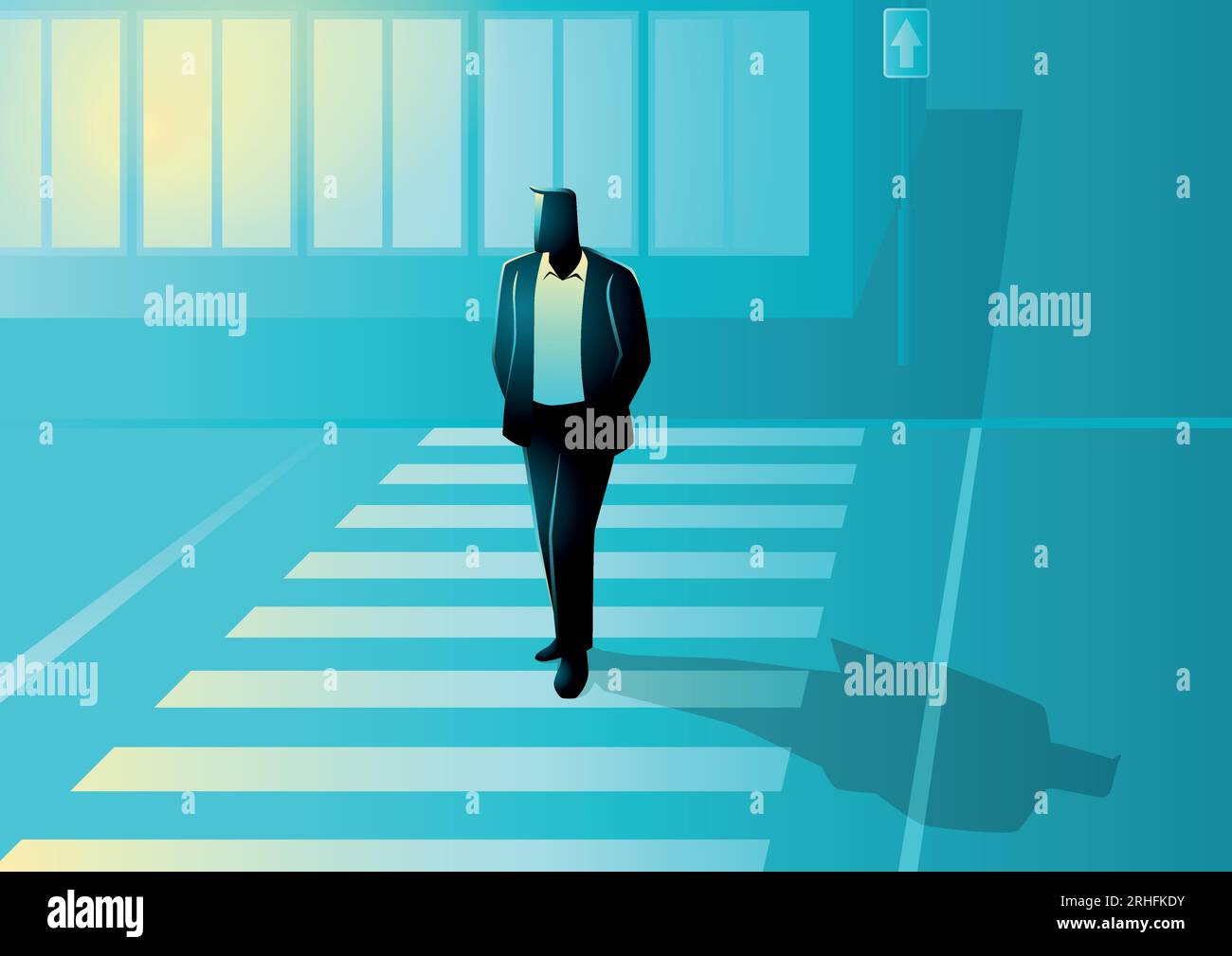 Zebra crossing vector vectors hi-res stock photography and images - Alamy