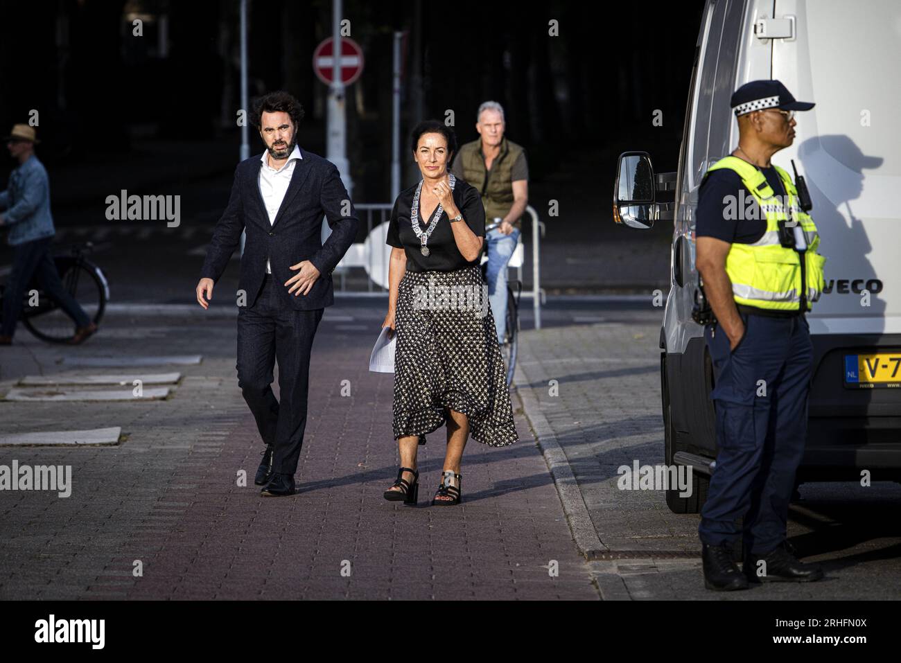 AMSTERDAM - Mayor Femke Halsema during a commemoration of the end of ...