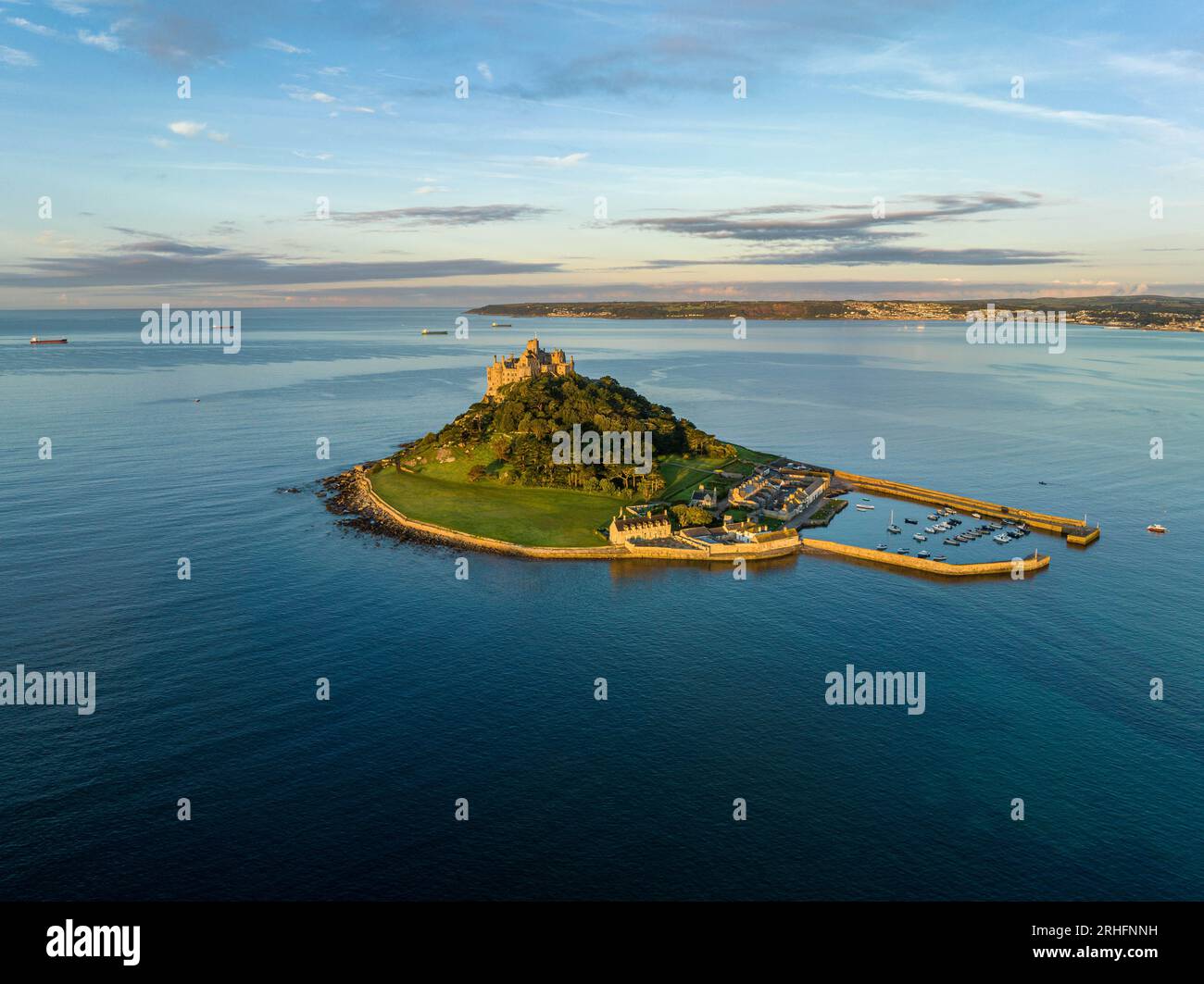Penzance cornwall mount aerial hi-res stock photography and images - Alamy