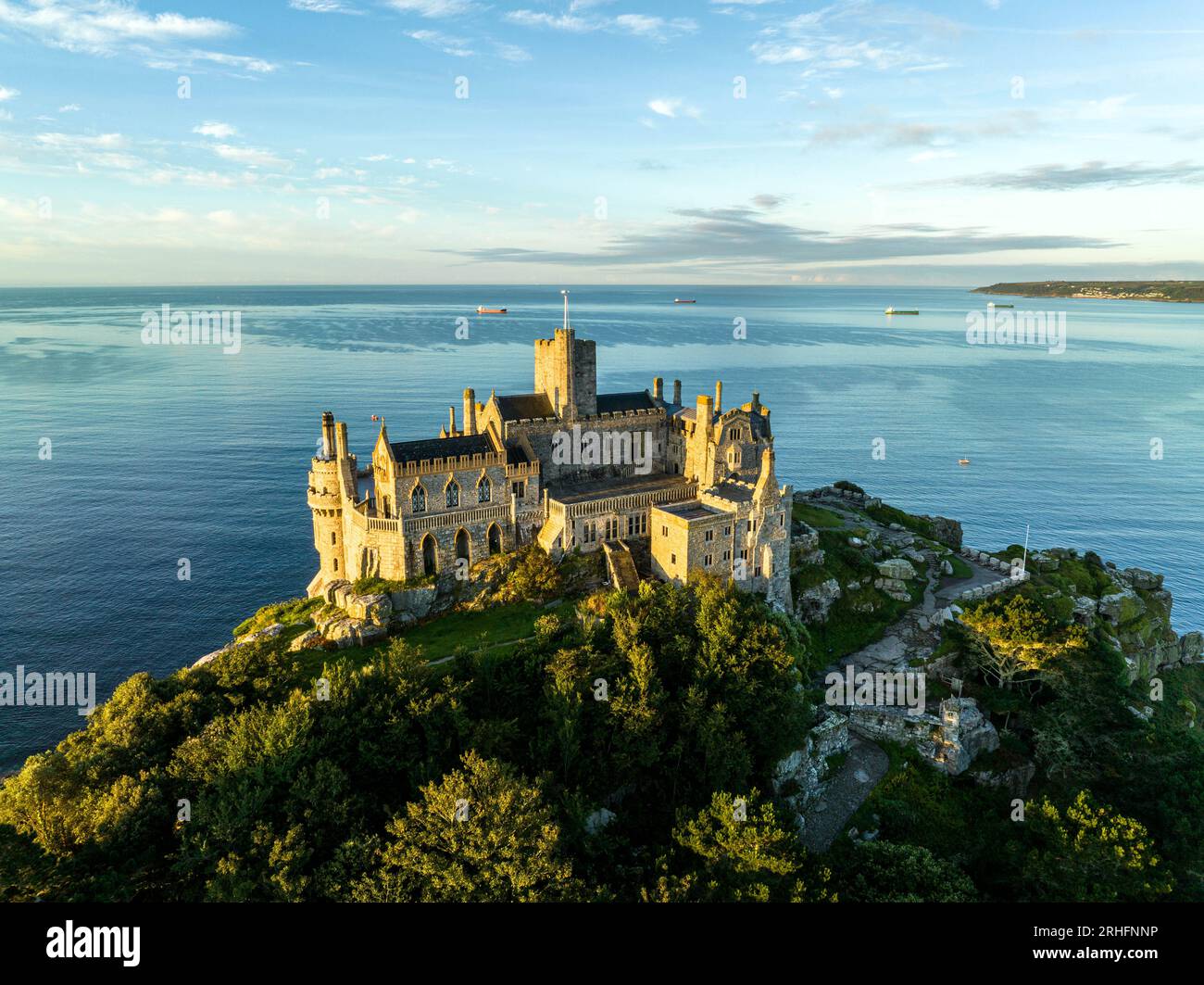 Penzance cornwall mount aerial hi-res stock photography and images - Alamy