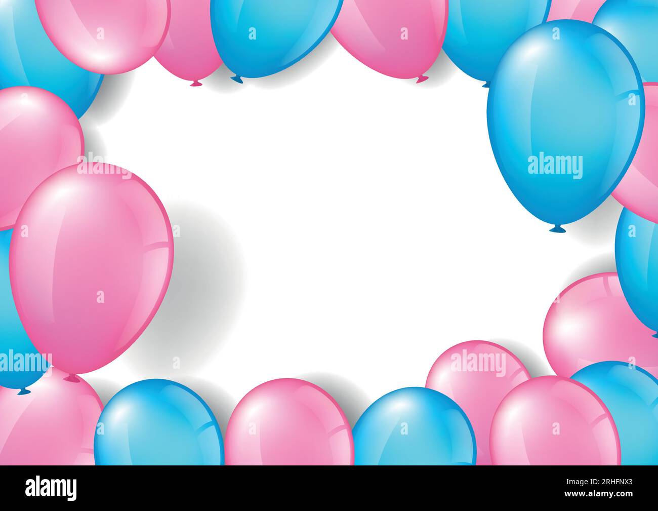 Blue Balloon Border