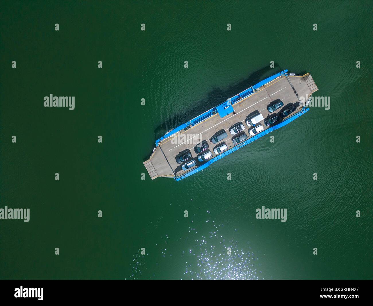 The King Harry Ferry Bridge crossing from Feock to Philleigh. Its ...
