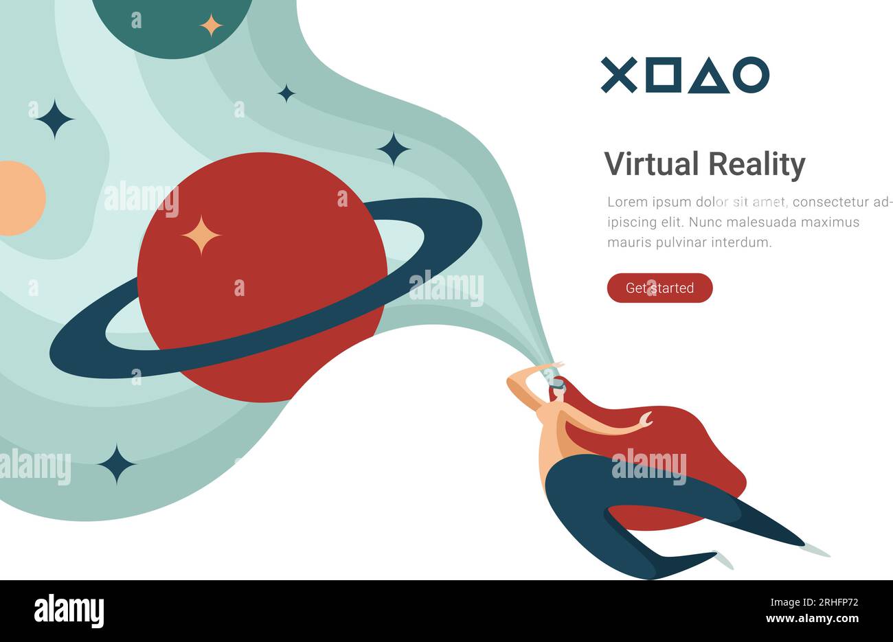 Virtual space vector vectors hi-res stock photography and images - Alamy