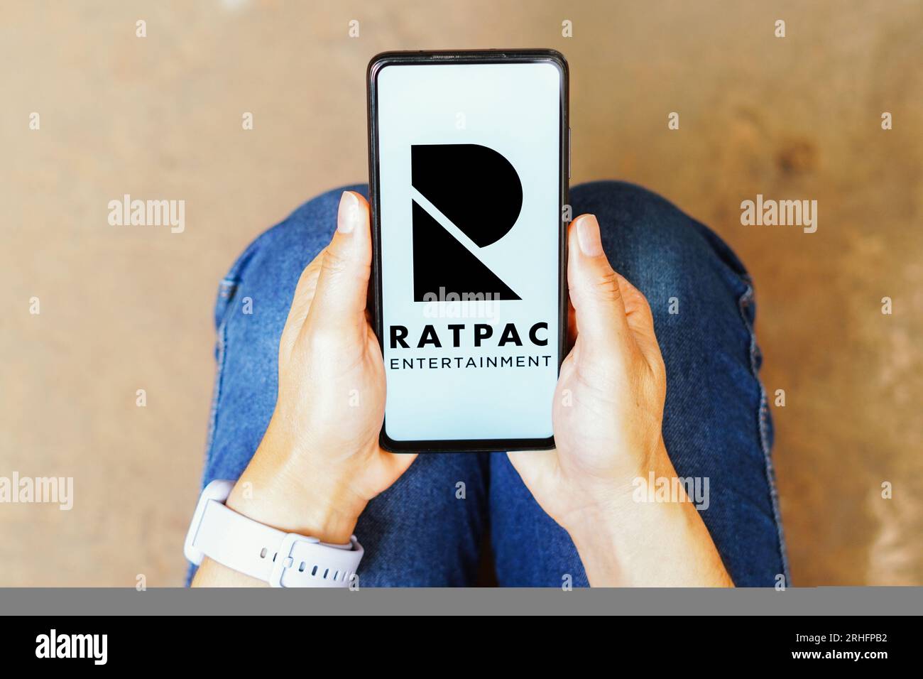 Brazil. 16th Aug, 2023. In this photo illustration, the RatPac Entertainment logo seen displayed ...