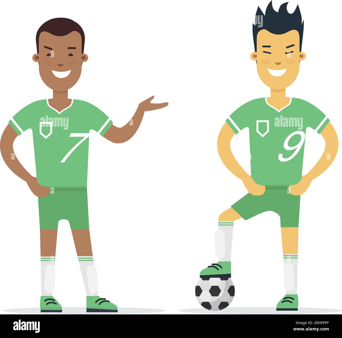 Male players vector vectors hi-res stock photography and images - Alamy