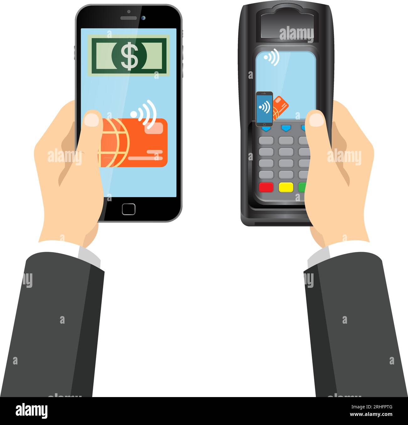 Emv contactless symbol Stock Vector Images - Alamy