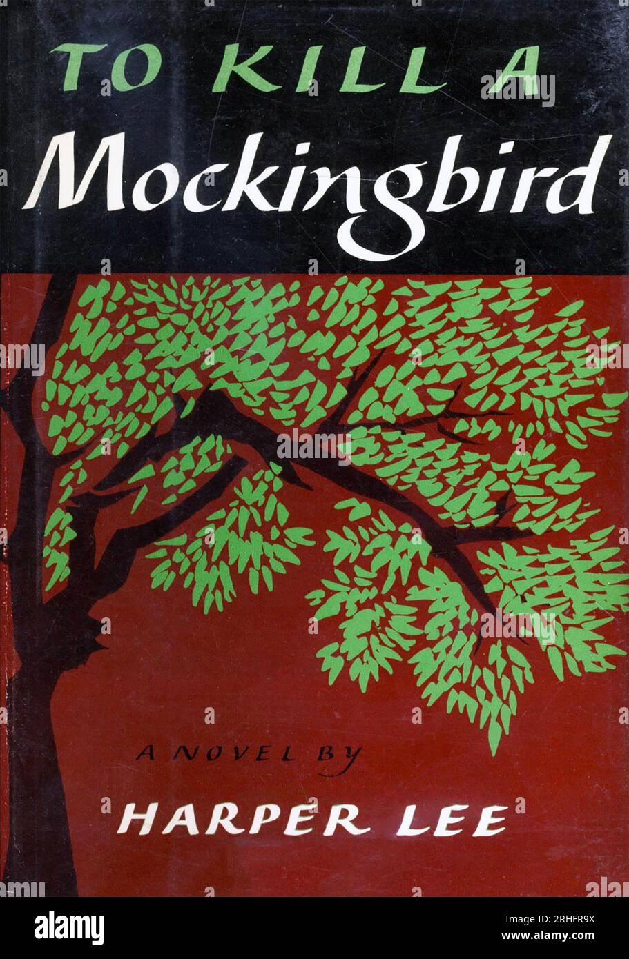 HARPER LEE (1926-2016) A merican novelist. Cover of the first edition ...
