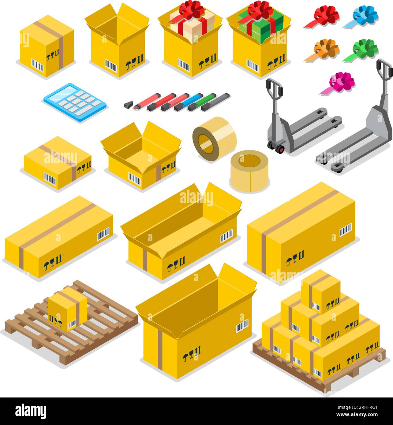 Box goods Stock Vector Images - Alamy