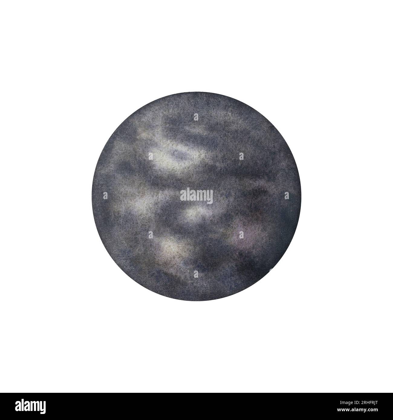 Cartoon of planet Mercury, solar system planets. The first planet of ...