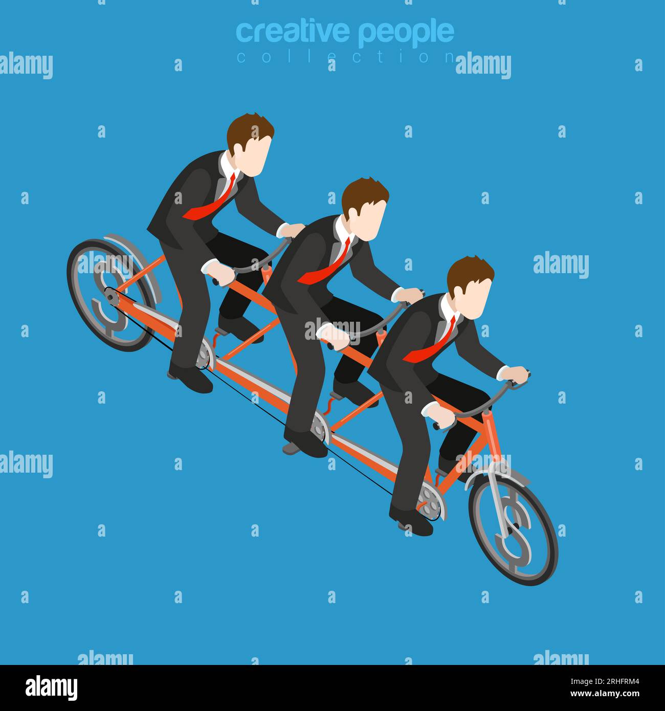 Triple riding Stock Vector Images - Alamy
