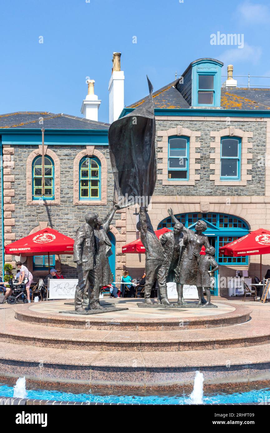 Liberation Monument and Liberty Wharf, Liberation Square, St Helier ...