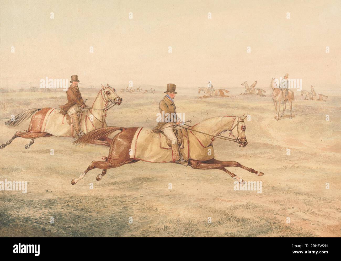 Two horses in pen hi-res stock photography and images - Alamy