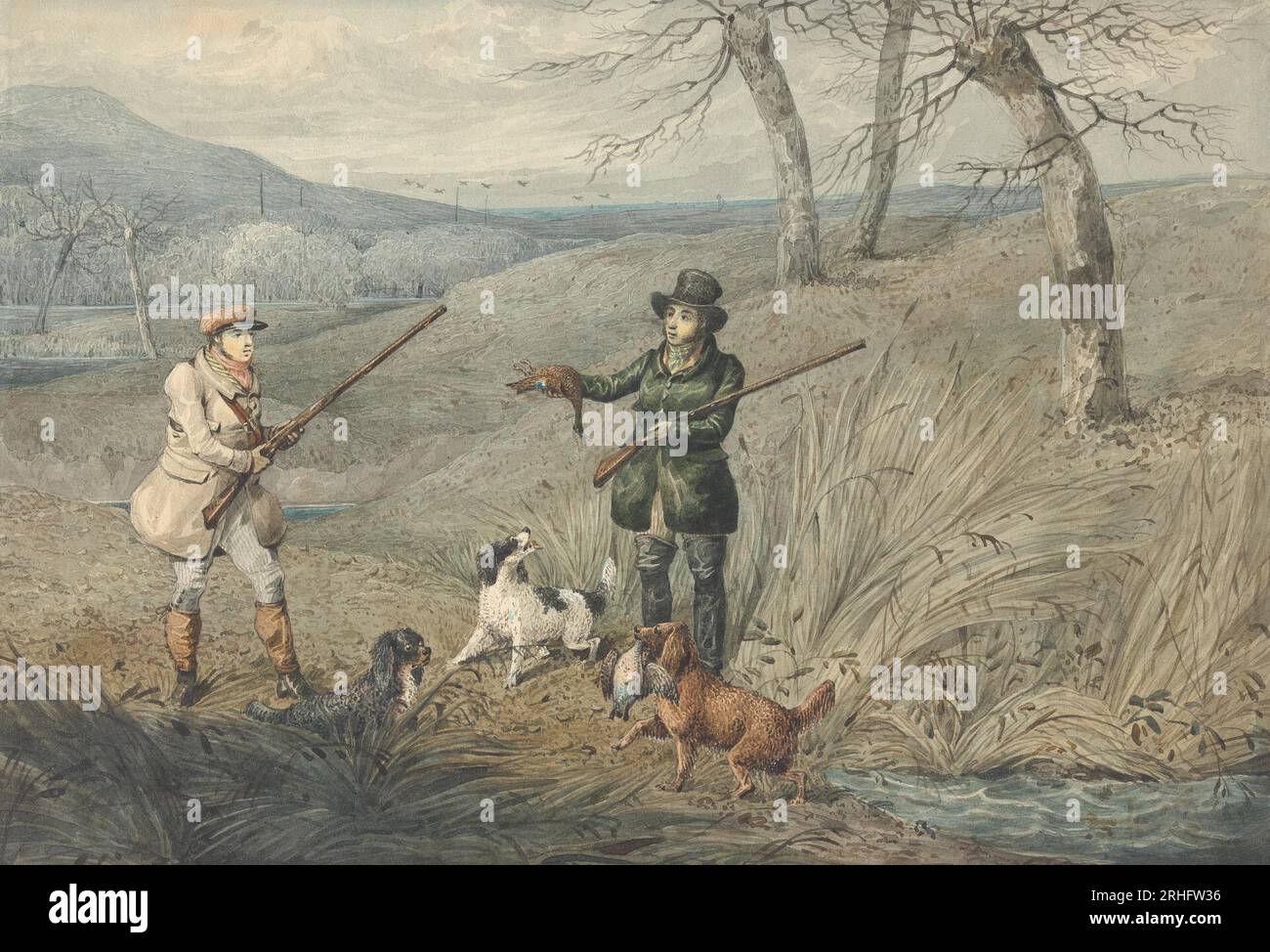 Wild duck shooting 19th century hi-res stock photography and images - Alamy